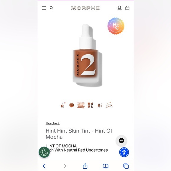 Morphe | Skincare | Morphe Hint Hint Skin Tint Hint Of Mocha Bin 2 02 ...